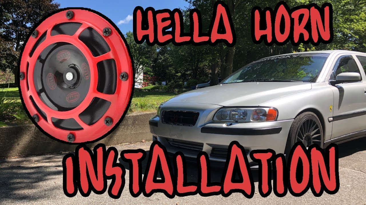 Volvo V70R Hella Horn Installation - YouTube