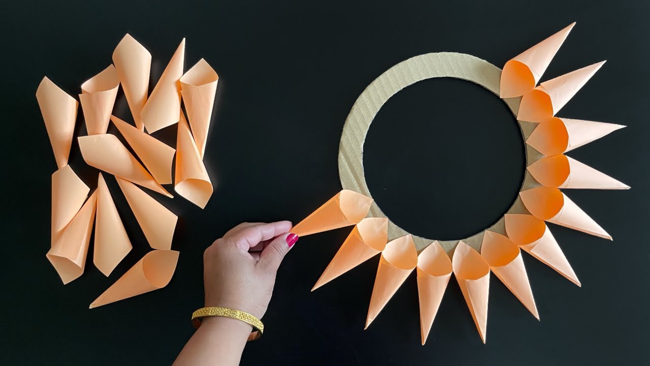 Beautiful and Easy Paper Wall Hanging / Paper craft For Home Decoration ...