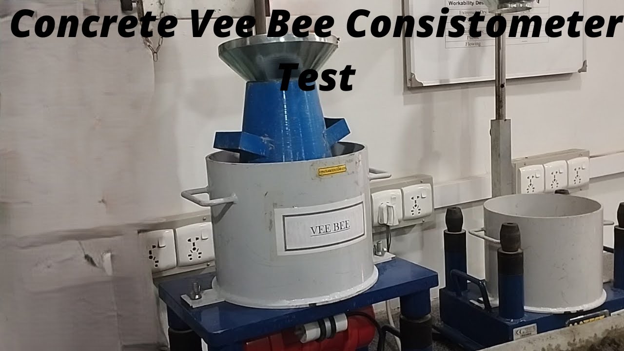 Vee Bee Consistometer Test of Concrete | Vee Bee Test for Workability ...