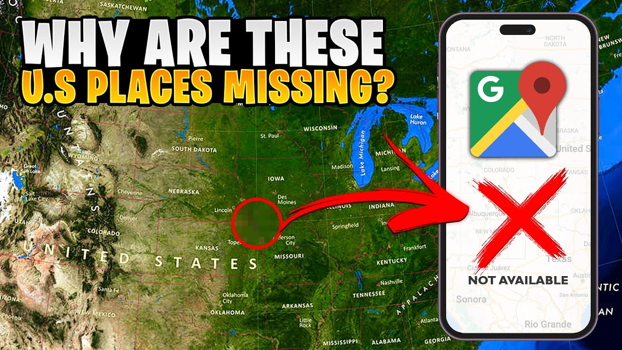 Why Are These U.S. Locations Blurred on Maps😱? Hidden truth revealed ...