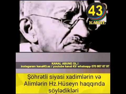 İmam Hüseyin Haqqinda dunya siyasi xadimleri ve almleri dedikeri