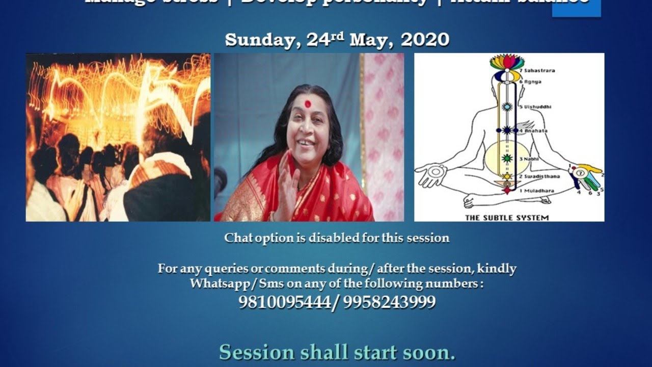 Sahaja Yoga Meditation | 24 May 2020 | 07 PM | 1900 IST - YouTube