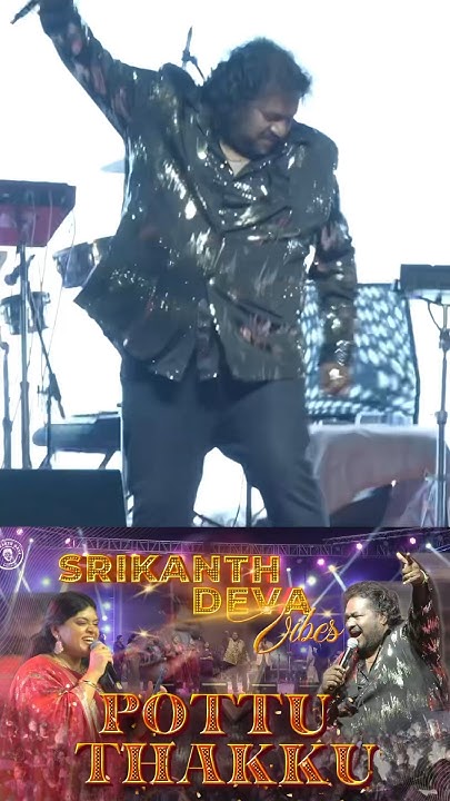 🤩This is an Exclusive video of 🎺Pottu Thakku Song Live Performance🔥#srikanthdeva #punya #shorts ...