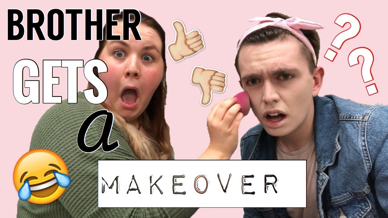 DOING MY BROTHER'S MAKEUP - YouTube