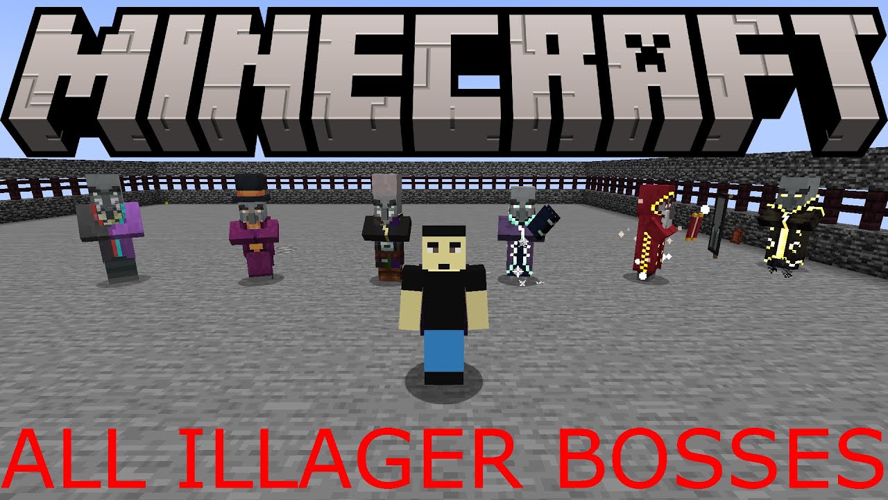 MINECRAFT ALL ILLAGER BOSSES 1.20.1 - (2025) - YouTube