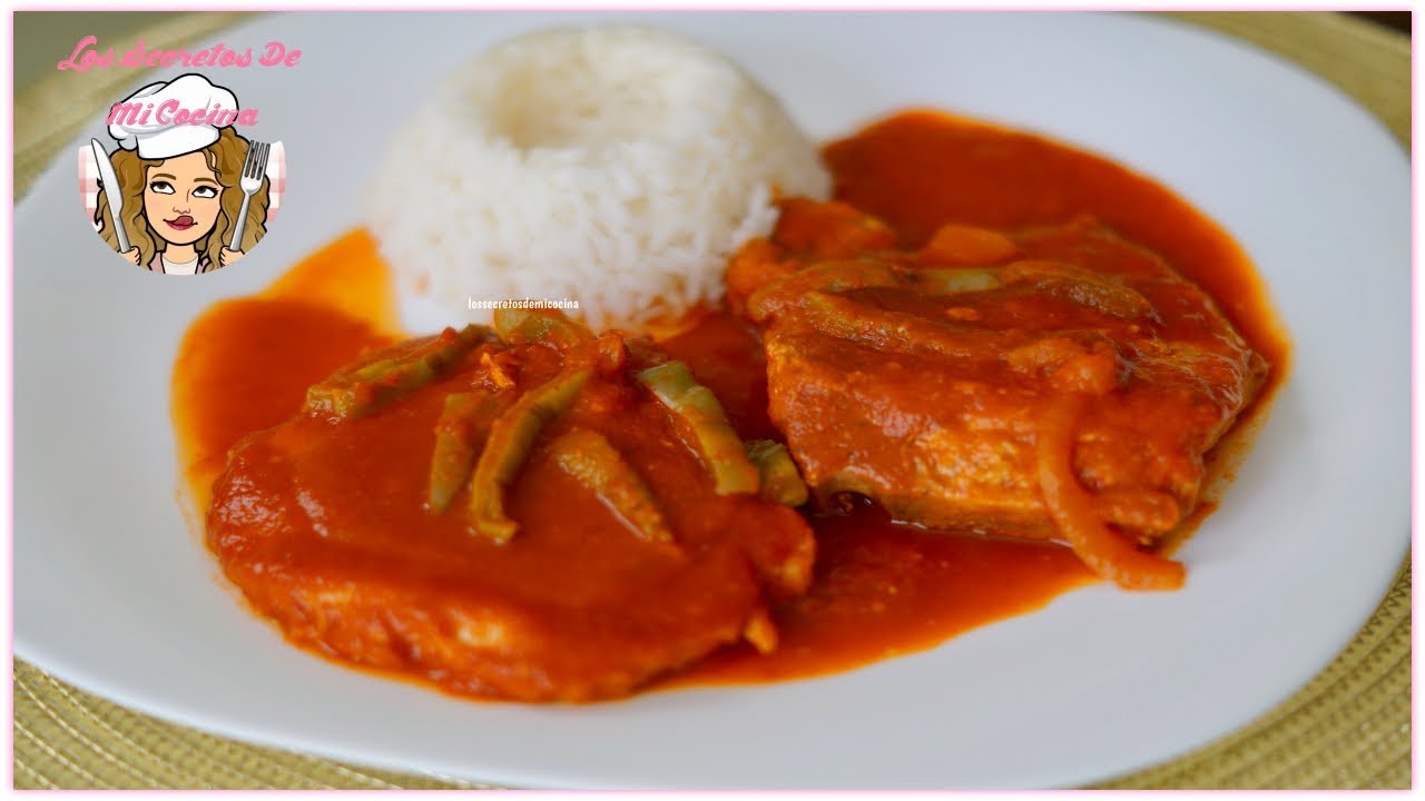 CHULETAS DE CERDO EN SALSA Y NOPALES🍭LOS SECRETOS DE MI COCINA🍭 - YouTube