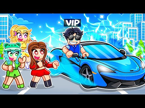 RIZZING GIRLS With The VIP SUPERCAR In Roblox VEHICLE LEGENDS!