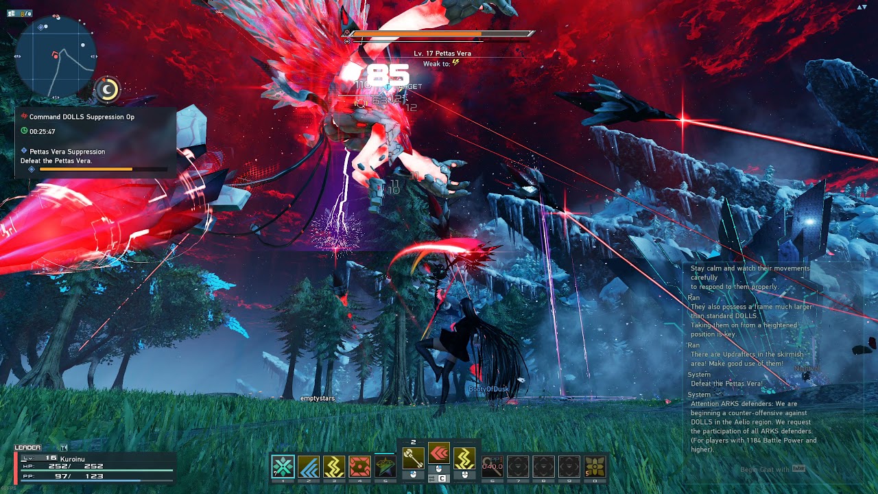 PSO2 NGS global: Foursis vs Klauz (rod) on Pettas Vera (urgent quest ...