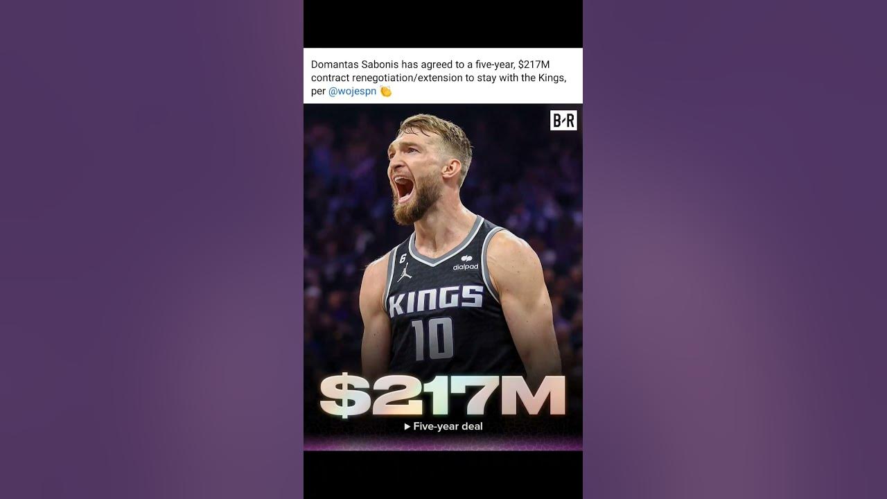 Domantas Sabonis agreed to 5 year deal #nbanews #sacramentokings - YouTube