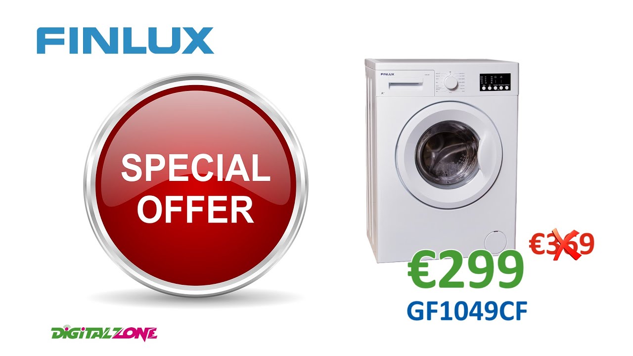 Finlux GF1049CF Washing Machine 1000rpm 7Kg A+ - DigitalZone Qormi ...