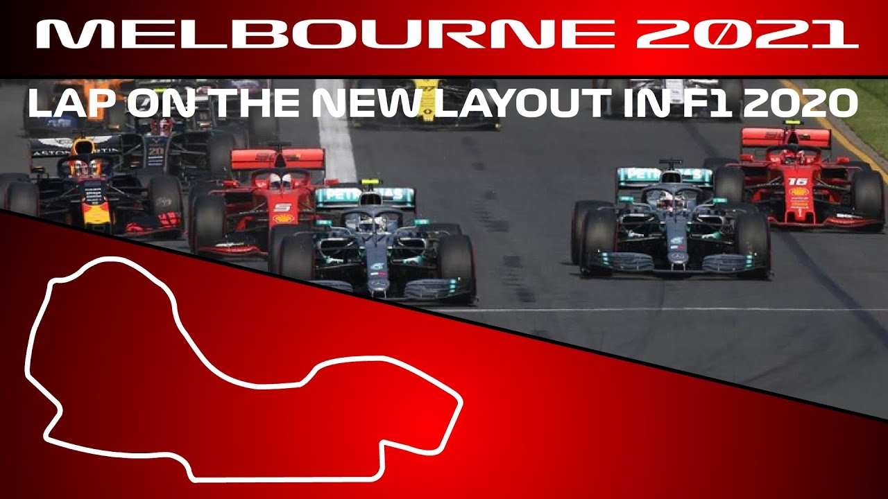 A Lap On The New 2021 Melbourne Layout in F1 2020 - YouTube