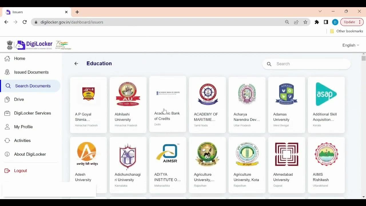 How To Create Abc Id Digilocker Youtube