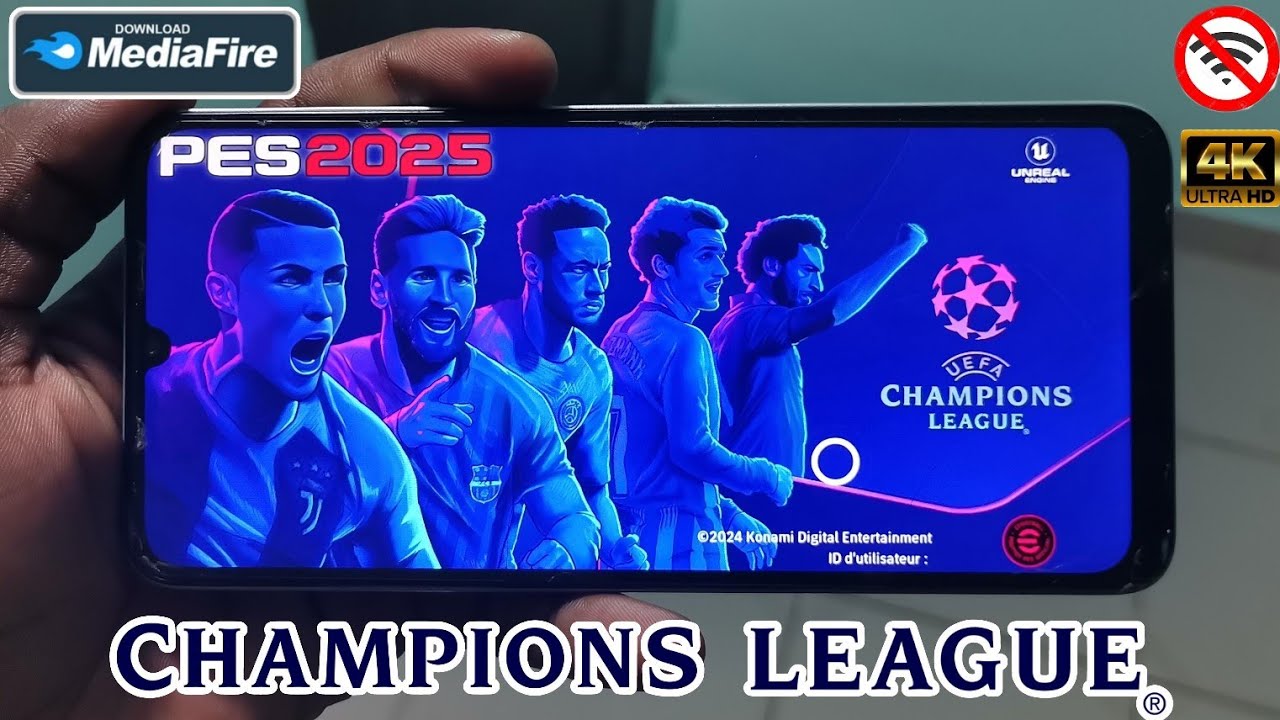Télécharger eFootball PES 2025 Mobile PATCH UEFA Champions League ...