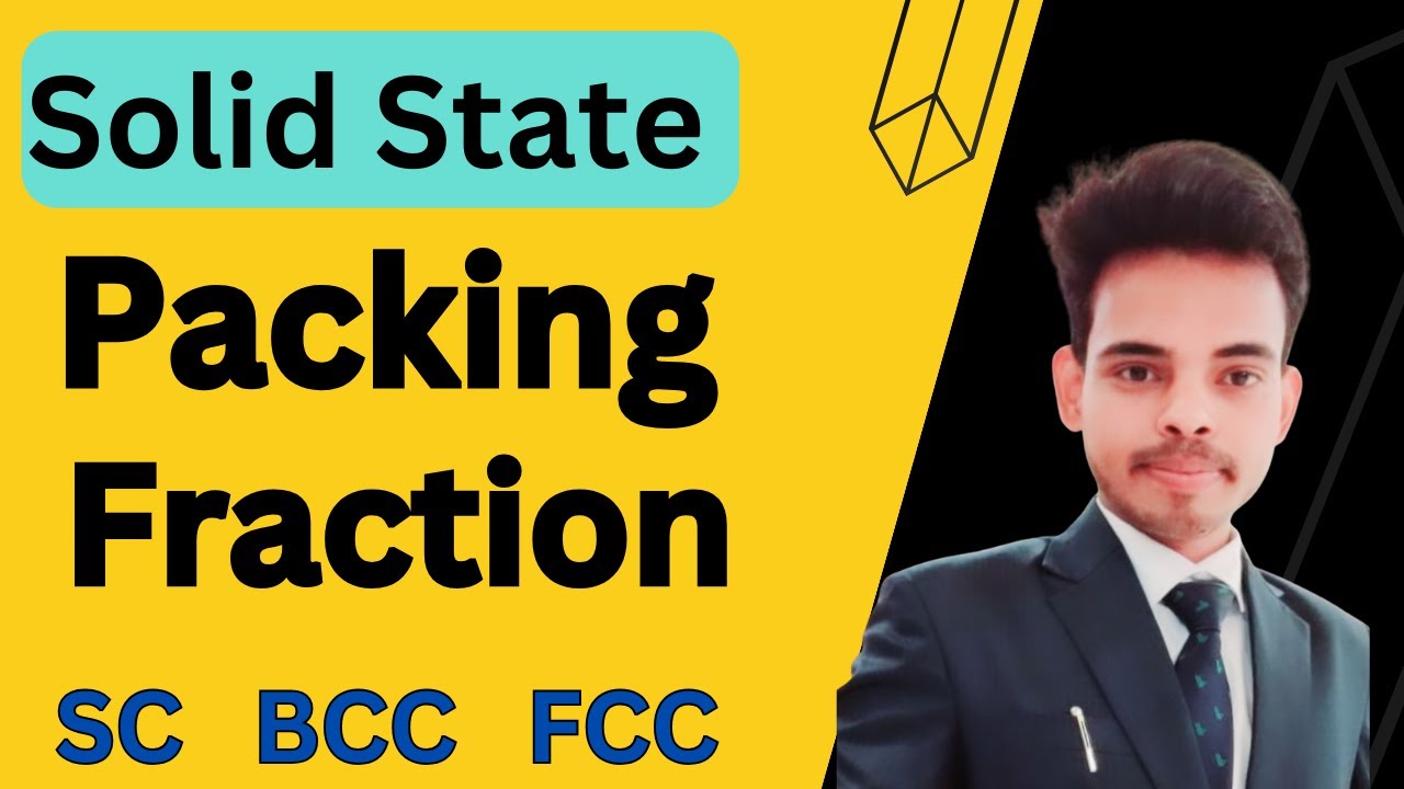 packing fractions of crystalline solids | solid state class 12 - YouTube