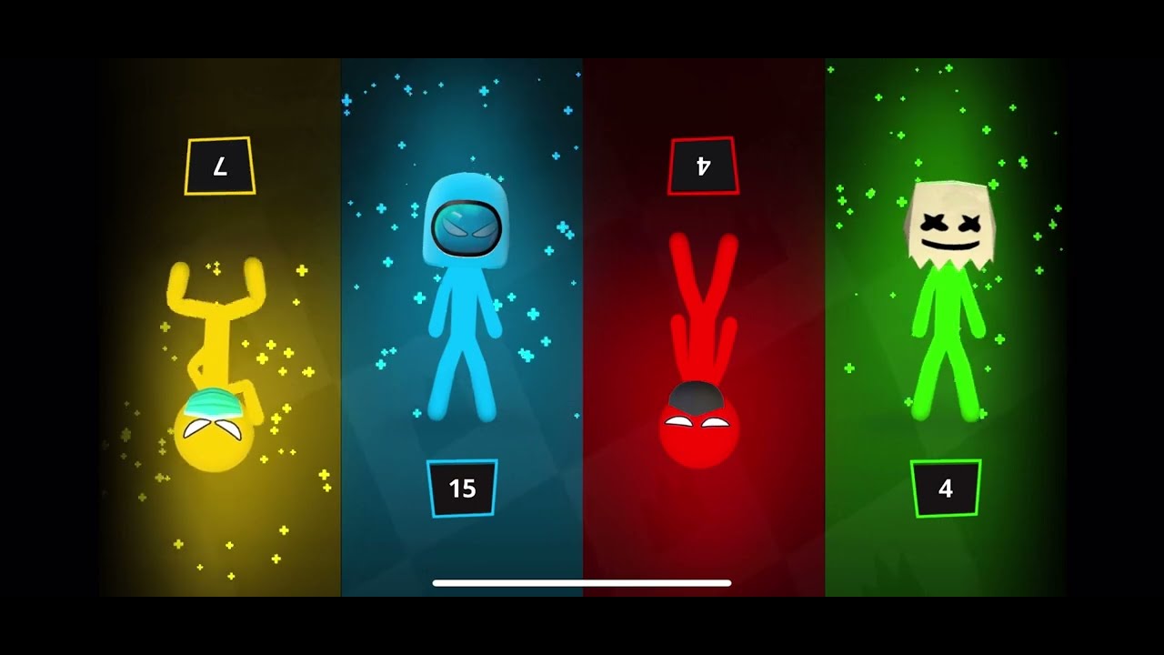 Stickman party games - MINIGAMES gameplay 1 2 3 4 player - YouTube