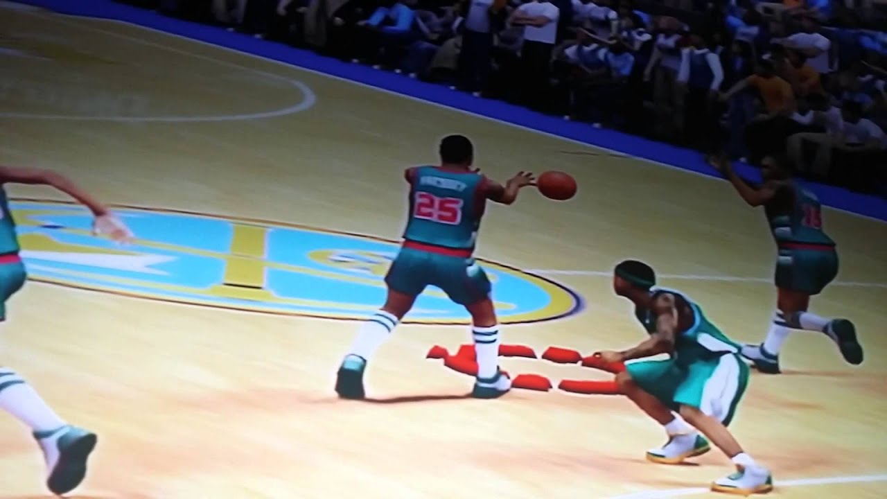 Half court shot broke net - YouTube