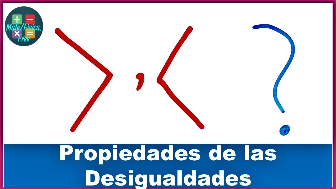 PROPIEDADES de la DESIGUALDAD│ Explicación - YouTube