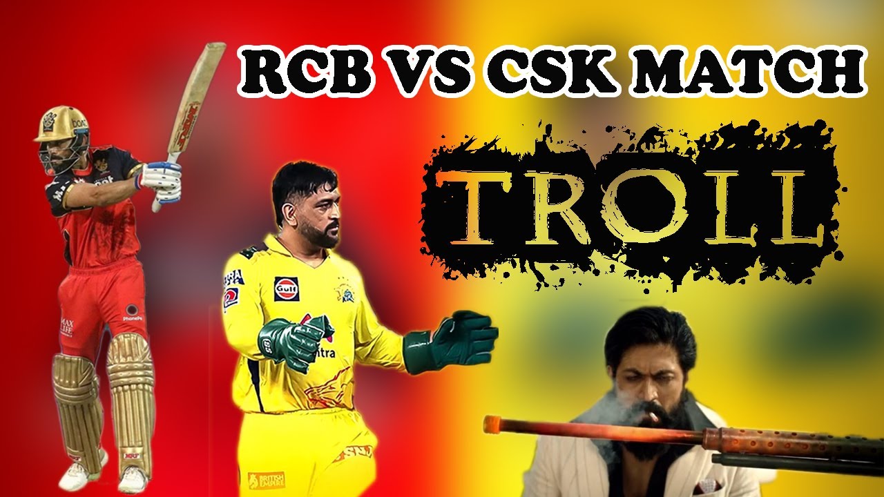 RCB VS CSK TROLL ┃ IPL TROLL MATCH 35┃#Sarcastickurrodu ┃DHONI┃KOHLI ...