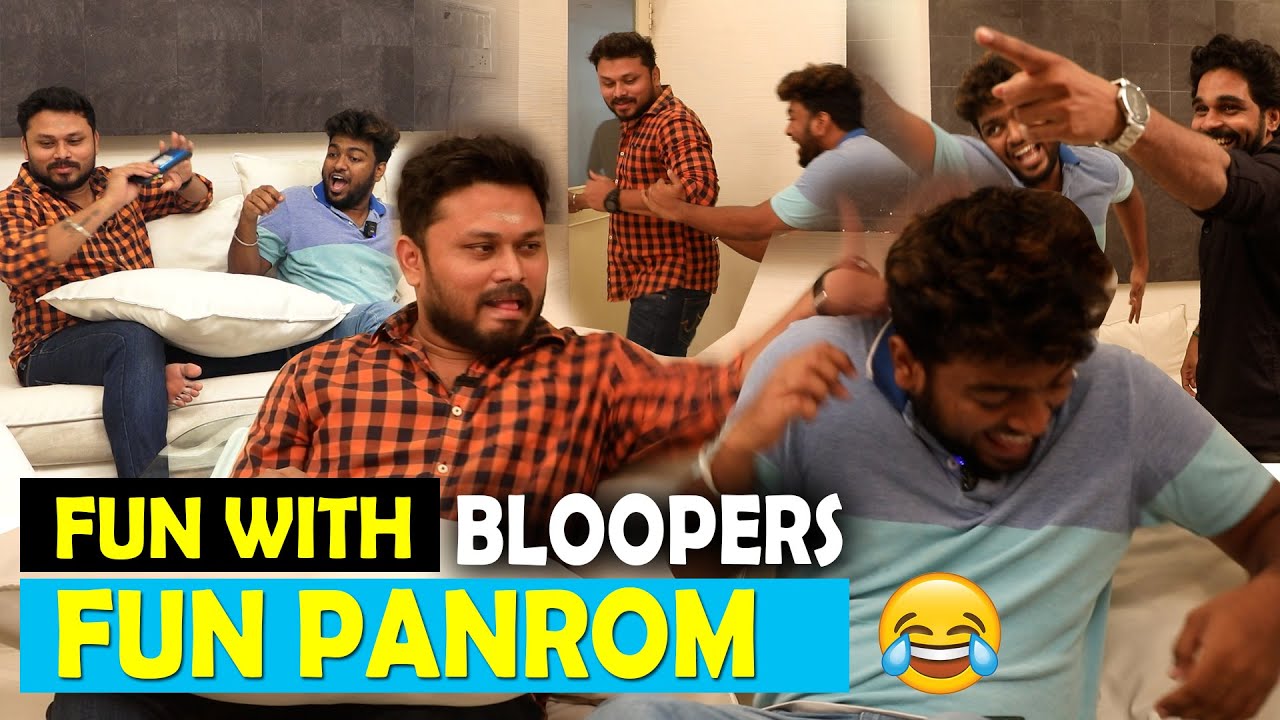 Bloopers Interview Fun With Fun Panrom 🤣🤣 | VJ Siddhu | Harshath Khan ...