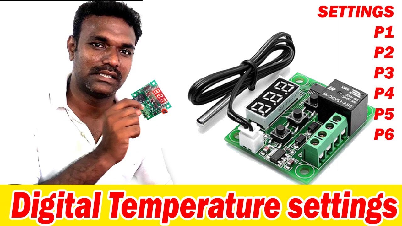 Digital Temperature Controller Thermostat settings P1,P2,P3,P4,P5,P6 ...