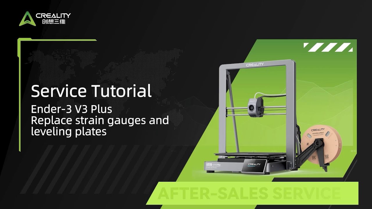 Service Tutorial Ender 3 V3 Plus Replace strain gauges and leveling ...
