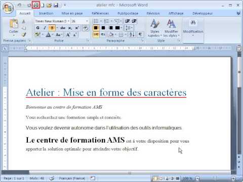 Cours N° 14 : Imprimer un Document sous Microsoft Word 2007 - YouTube