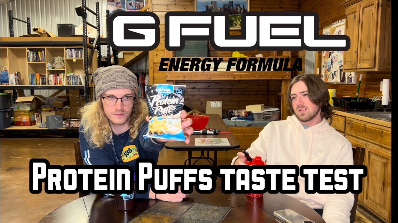 G Fuel “Protein Puffs” White Cheddar taste test (ft @bradleygalyean ...