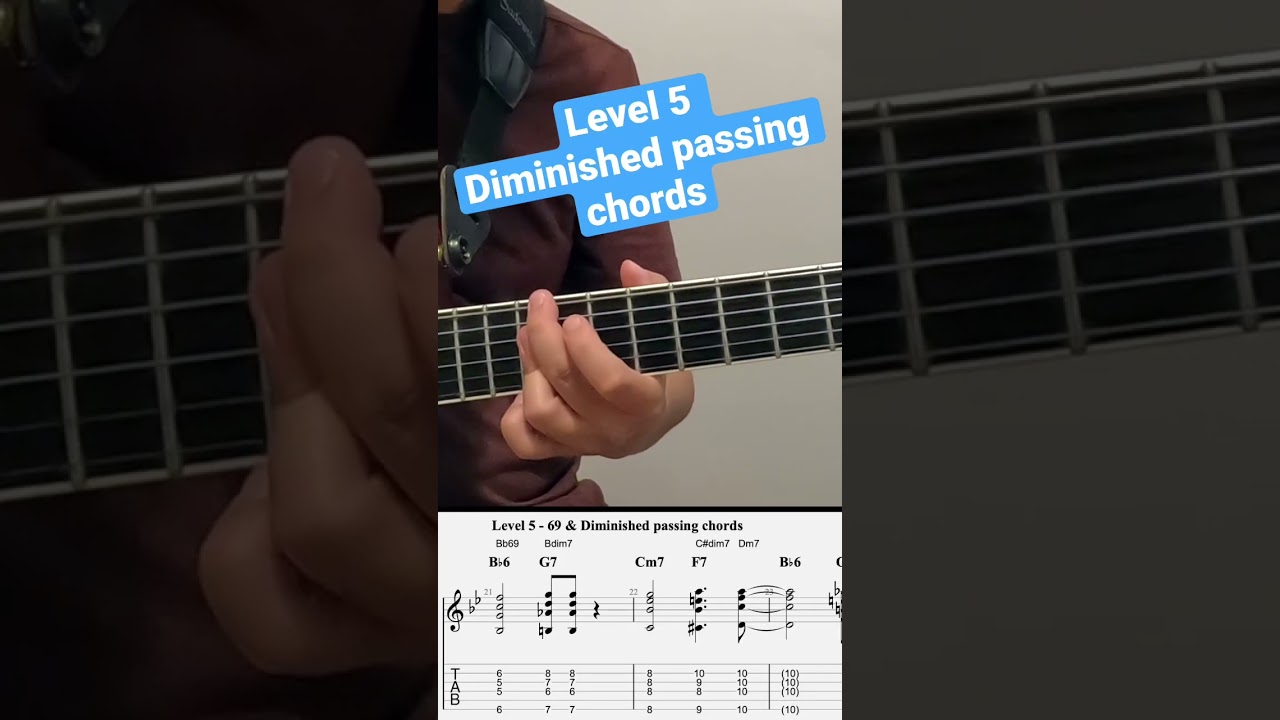 10 level of comping - Level 5 diminished passing chords (intermediate)# ...