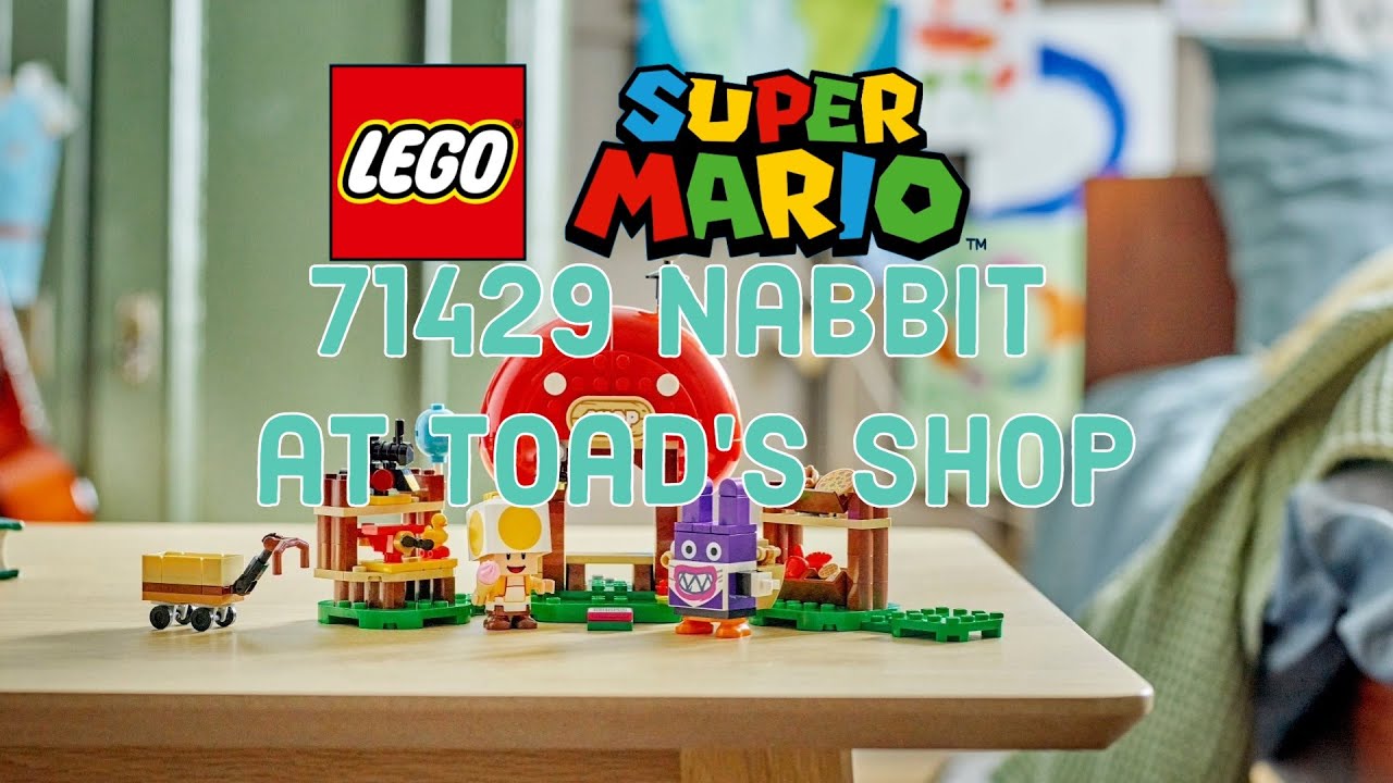 LEGO Super Mario 71429 Nabbit at Toads Shop Expansion set Playthrough ...