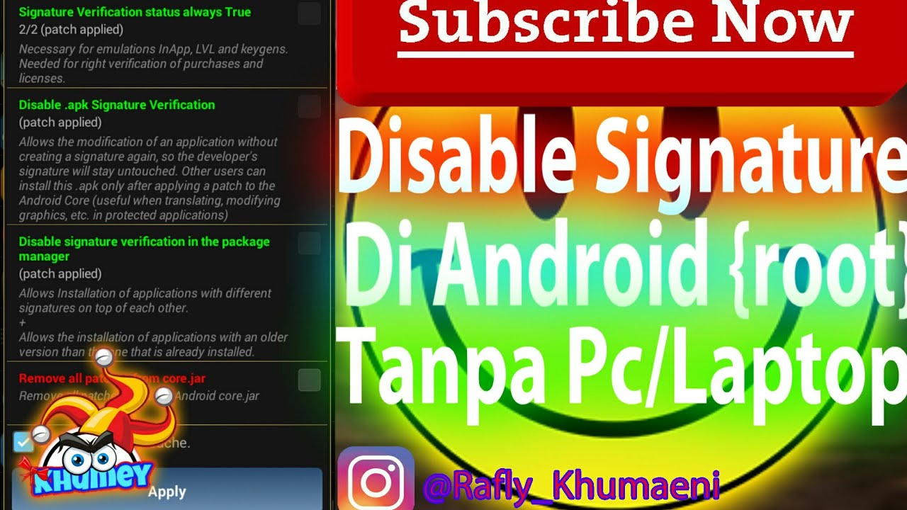 Cara Disable Signature Di Android Dengan Lucky Patcher(ROOT). - YouTube