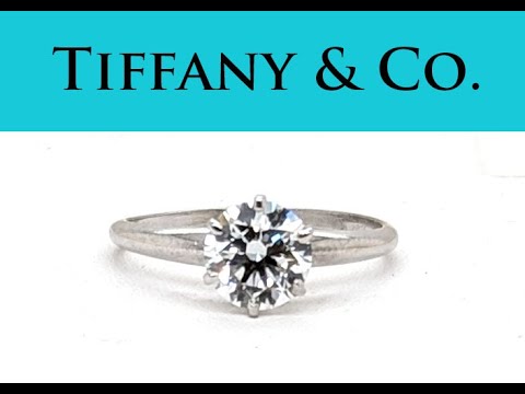 Tiffany & Co Diamond Engagement Ring Solitaire Certified Lab Grown 1 ...
