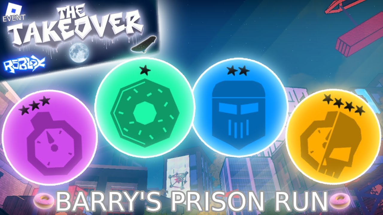 [EVENT] Roblox How To Get The Takeover Badges In Barry's Prison Run🛹 ...