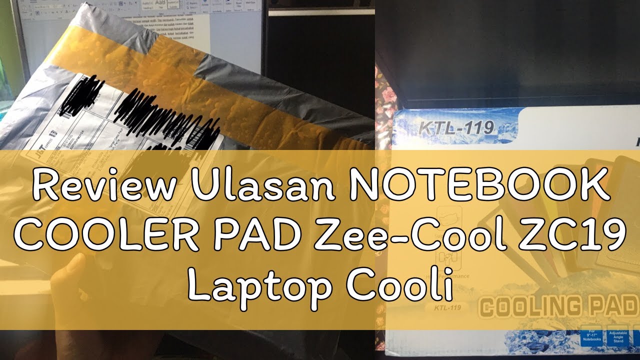 Review Ulasan NOTEBOOK COOLER PAD Zee-Cool ZC19 Laptop Cooling Pad ...