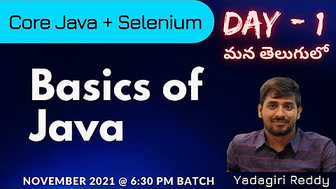 Selenium Java Online class @ November 2021 6:30 Batch - YouTube