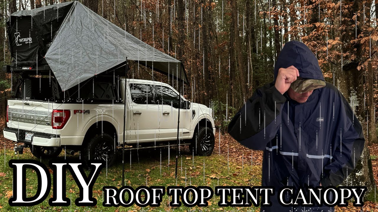 DIY Roof Top Tent Awning - YouTube