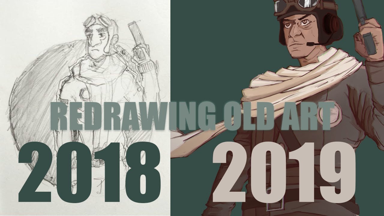 Draw this again | Redrawing old Art | Talking about my process | June ...
