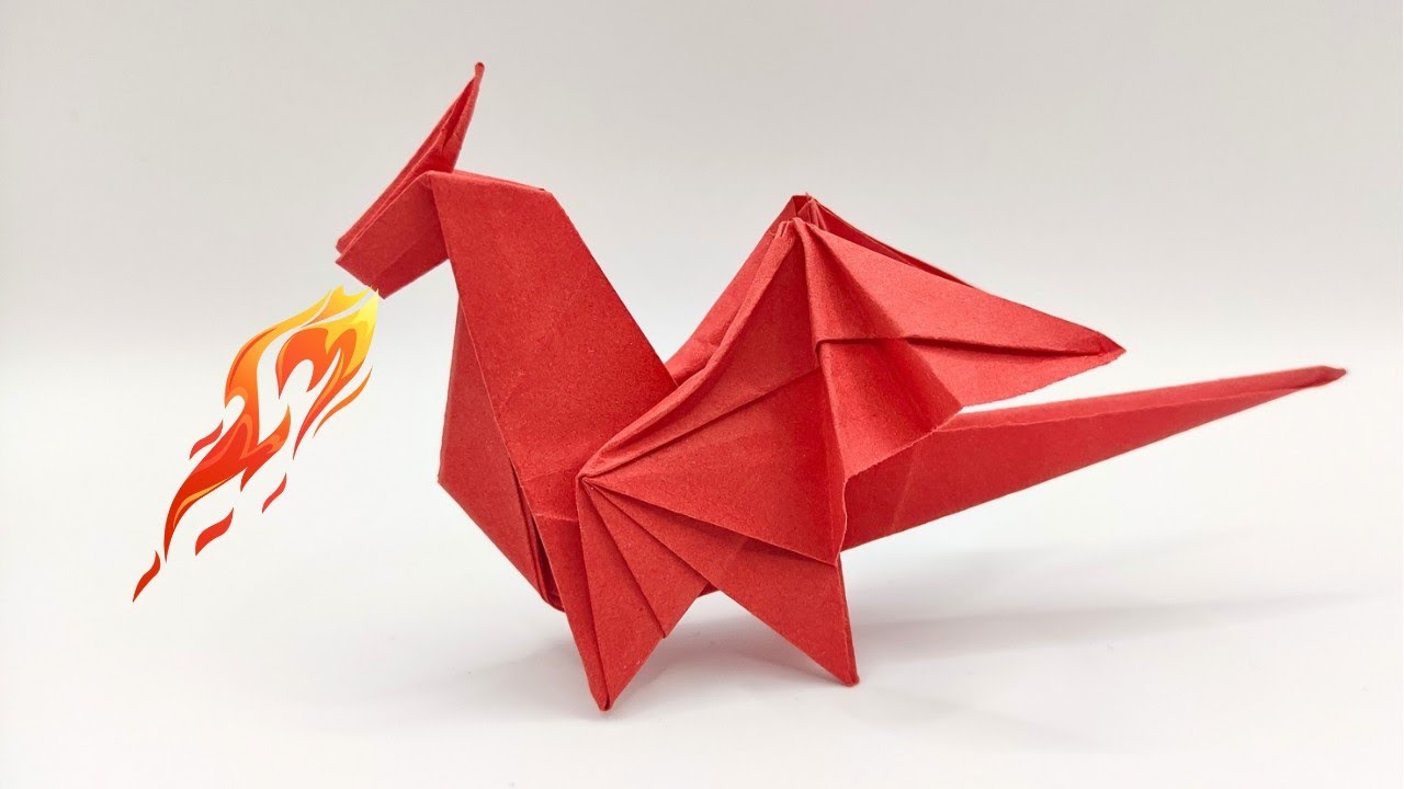 Origami PROUD DRAGON 🐉 How to make a paper dragons - YouTube