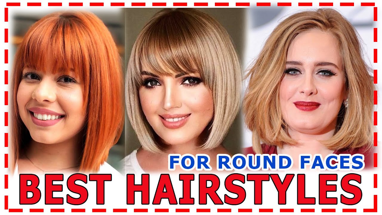 50 Flattering💕Hairstyles for Round Faces Trending in 2024.For girls and ...