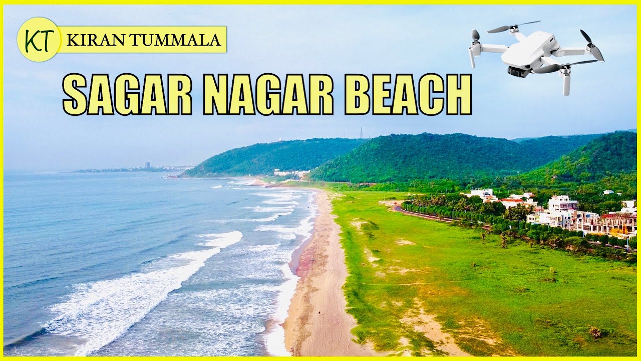 Vizag Beach Drone View | Sagarnagar Visakhaptnam | Vlog | Kiran Tummala ...