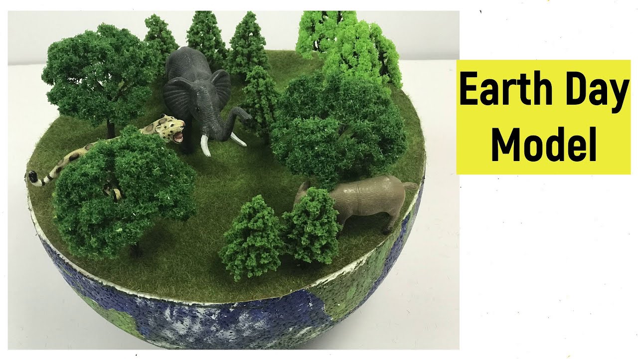 Save Earth, trees and animals model | Earth day model | Environmental ...
