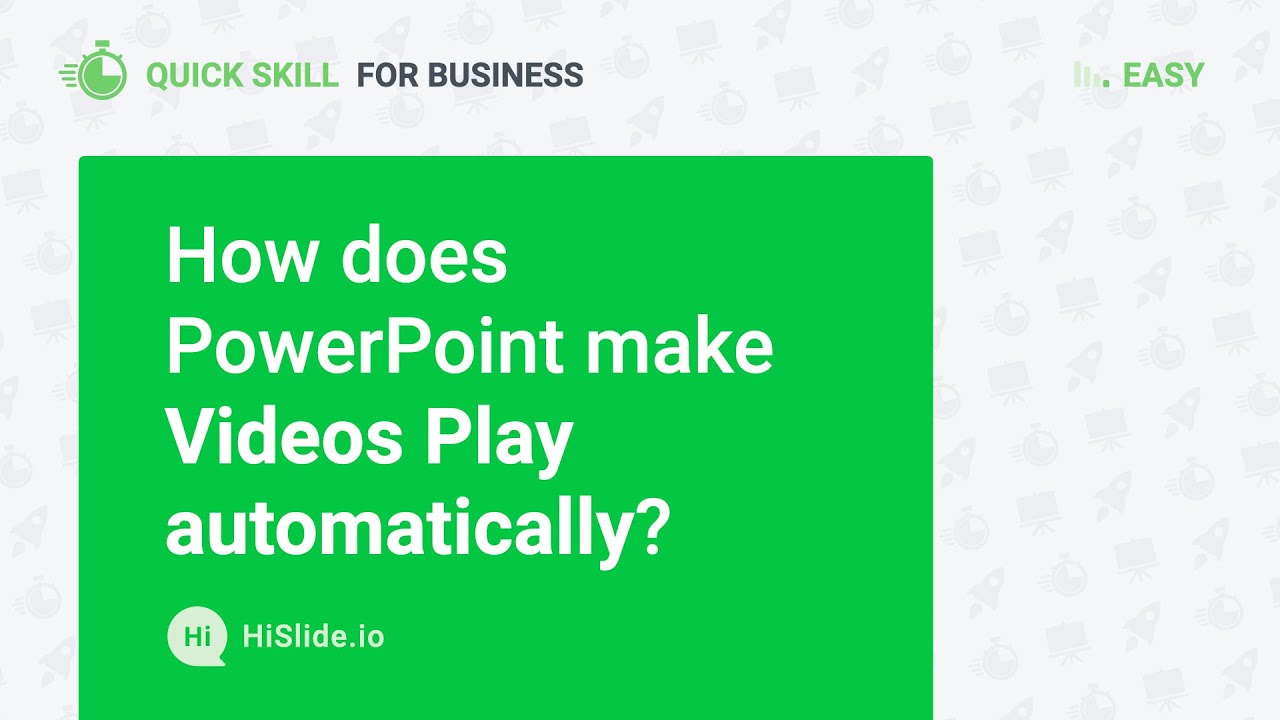 How To Make Videos Play Automatically On PowerPoint YouTube How To Make Videos Play Automatically On PowerPoint YouTube