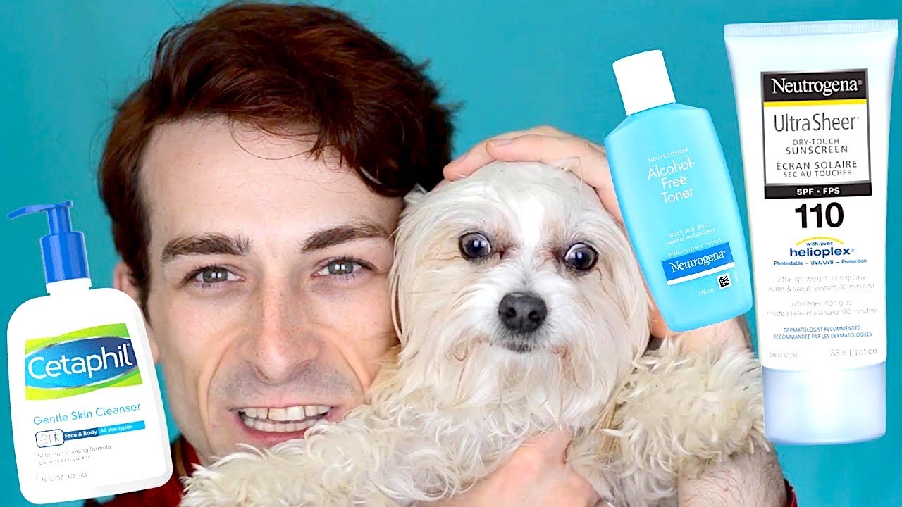 MY SHAVING + SKINCARE ROUTINE GUEST STARRING MR. CHEW! - YouTube