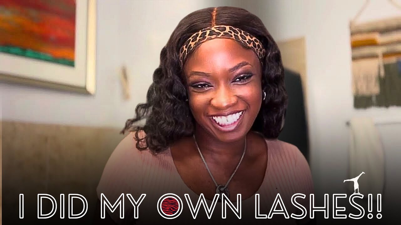 Doing My Own Lashes - YouTube