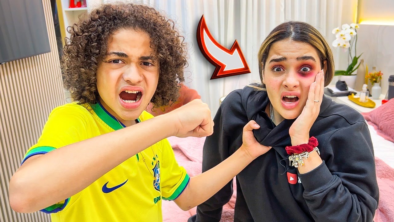 RYAN E LORRAYNE BRIGARAM FEIO E SE MACHUCARAM 😱😱😱 - YouTube