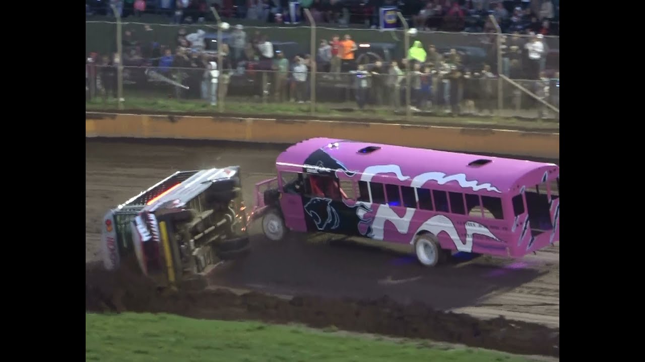 Bus Race Highlights - Cedar Lake Speedway 05/13/2023 - YouTube