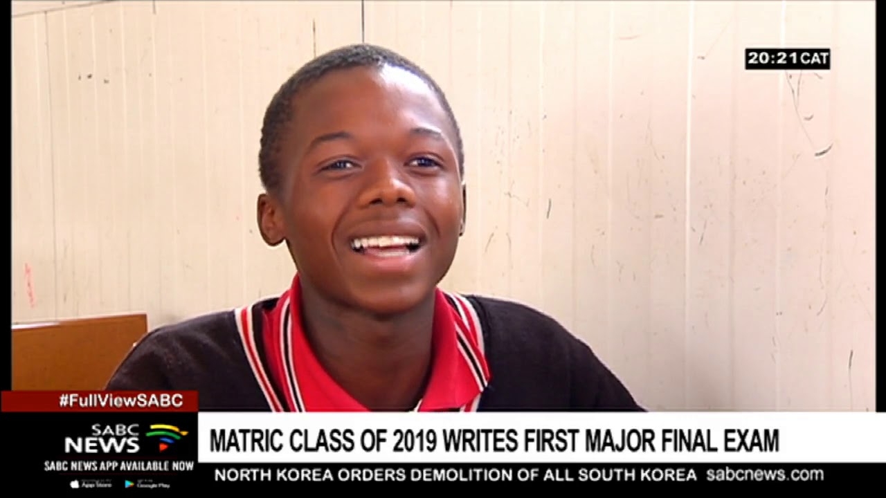 Matric Exams 2019 | Grade 12 learners optimistic as exams begin - YouTube