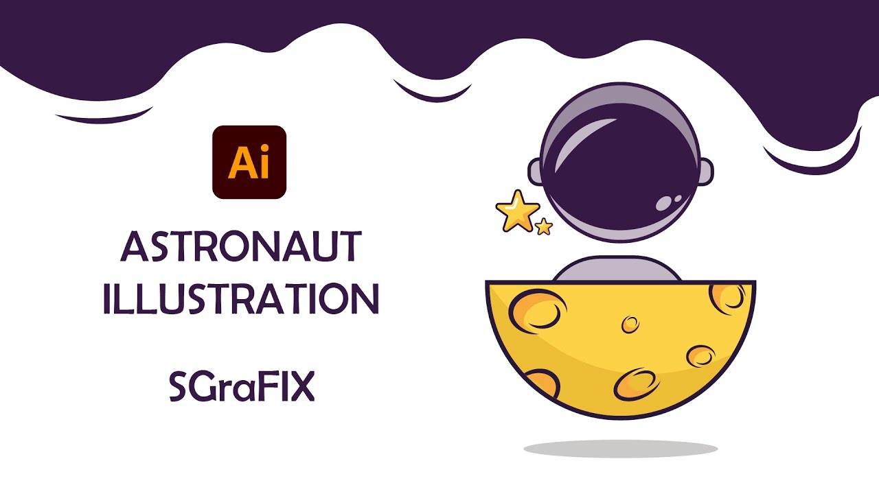 Astronaut Illustration Tutorial | Adobe Illustrator #art #spacetheme ...