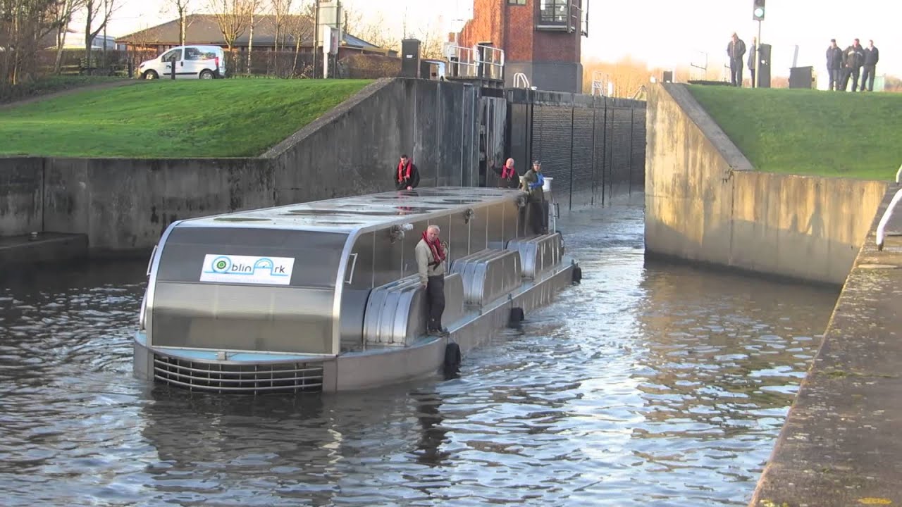 OblinArk® Hydrokinetic Power Barge Lemonroyd-90-SID Commissioning Leeds ...