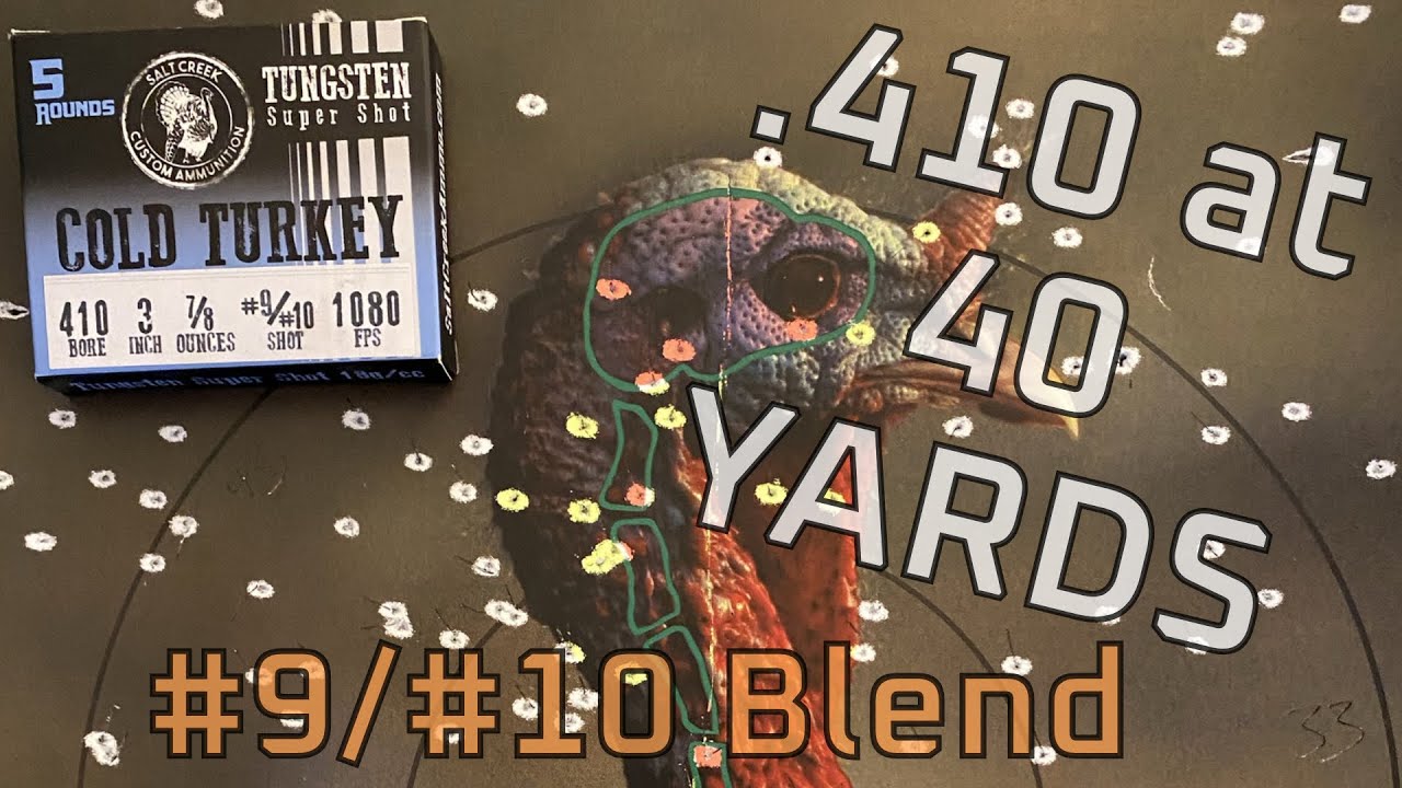 410 TSS BLEND Pattern Test Salt Creek Custom Ammunition Stevens 301