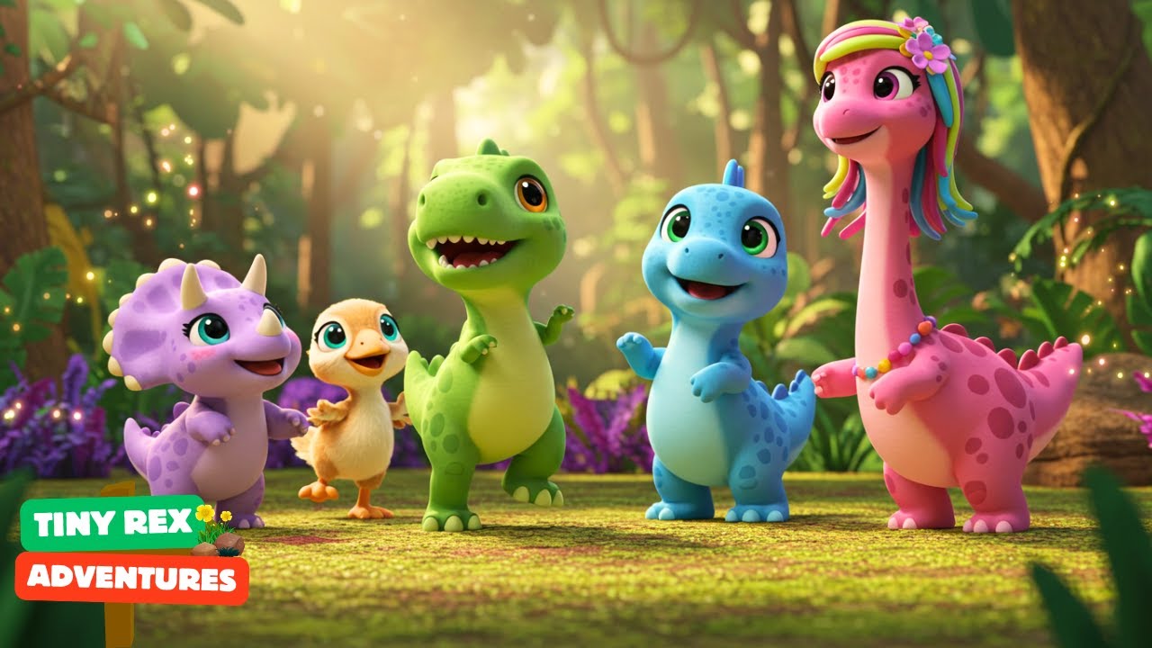 Good Morning Song for Preschoolers | Wake Up & Move with Tiny Rex the ...
